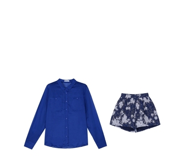 高奢系列设计师款夏季时尚100苎麻套装25HG1785