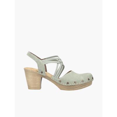 代购rieker女士凉鞋透气轻便舒适防滑绿色交叉绑带后跟弹力带