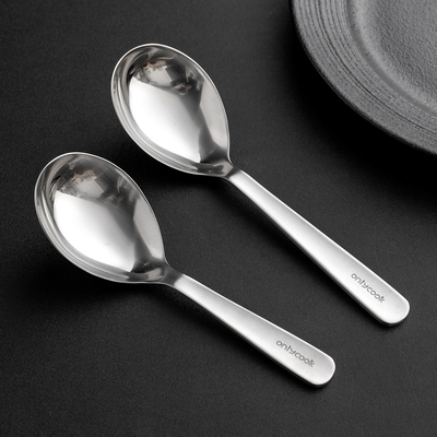 onlycook精致316L不锈钢大头勺子