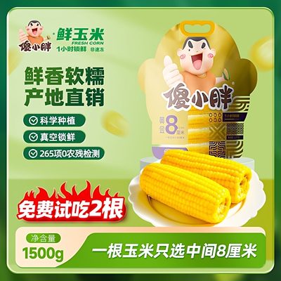 傻小胖1小时锁鲜黄糯玉米