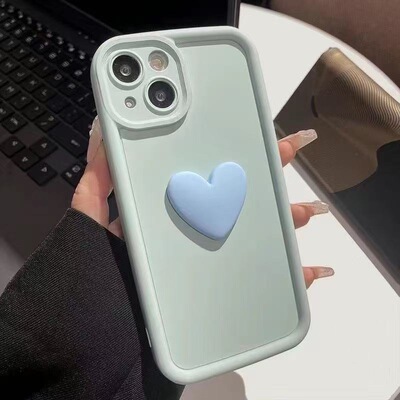 ins爱心realme15/14/13/12手机壳narzo20/n63真我n55/n53女50i/v60防摔note70蓝c33/c35s网红c85硅胶c61/c75x