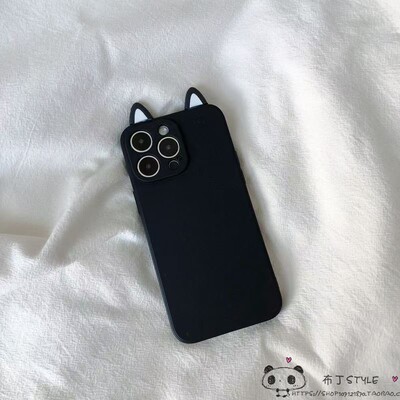 ins猫咪realme真我GT8/6/5手机壳7tubro网红neo2黑猫15x/14/11女款q3pro真我c11/c85/pro耳朵c65软c63/c61套