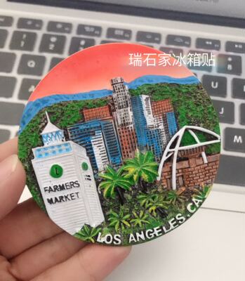 美国洛杉矶树脂冰箱贴