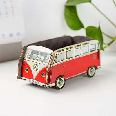 德国大众创意风木质桌面整理盒