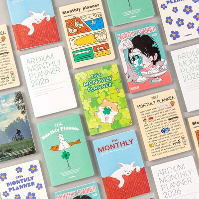 Ardium 2026年13个月笔记月计划本 Monthly planner（10款选）