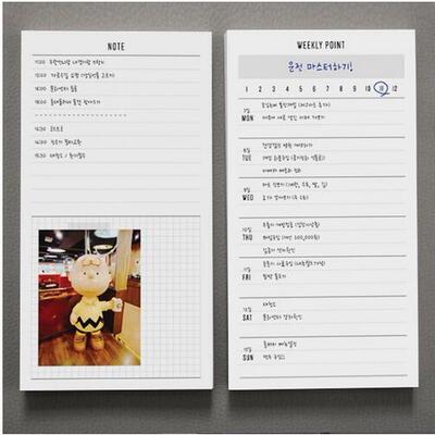 韩国进口Theres 中号可撕计划本 scheduler M（2款选）