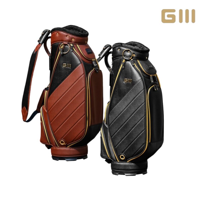 GIII高尔夫男士球包拼接牛皮大容量车载包golf球杆包立式标准球包
