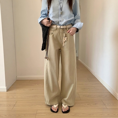 BEKISS贝斯官方旗舰店解构弯刀裤