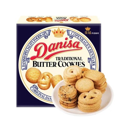 皇冠曲奇饼干90g临期清仓