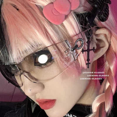 美式发箍式无框防晒墨镜女