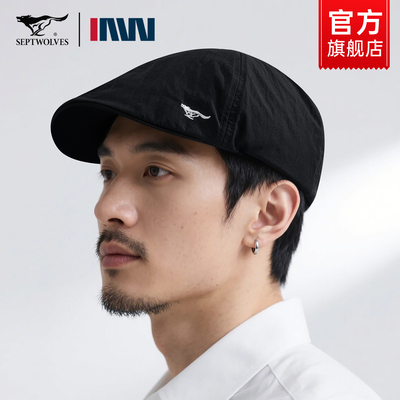 七匹狼帽子男士贝雷帽2025新款