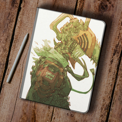 Chainsaw Man电锯人ipad10代56适用10.9air4/5笔槽mini6保护10.2套matepad pro11