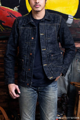 定制FEOFF®原牛赤耳牛仔上衣外套18OZ type2