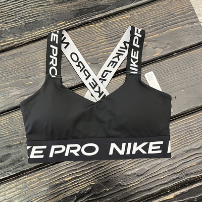 Nike/耐克 女子速干串标可拆卸胸垫训练运动内衣HF5373-010