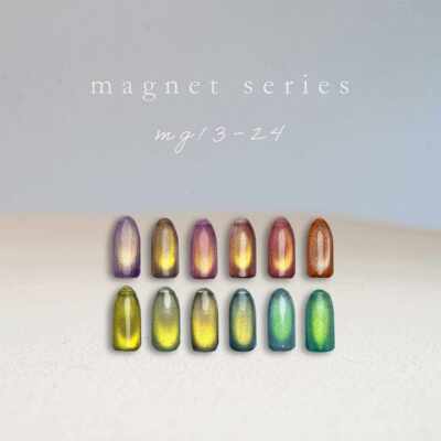 日本 enoi 闪亮猫眼胶 甲油胶13-24系列 magnet series