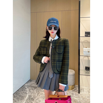 NancyCavally高腰显瘦百褶短裙