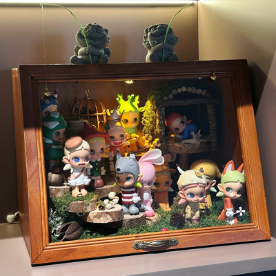 中古风小野手办展示柜桌面大容量