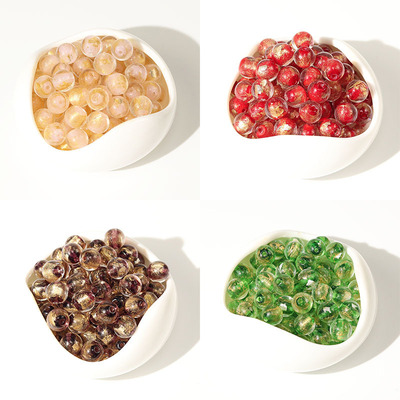 8/10mm香灰琉璃珠子散珠手串手链饰品材料包手工DIY串珠配饰批发