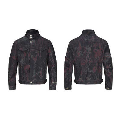 CYCYCY废土暗黑涂鸦机车夹克