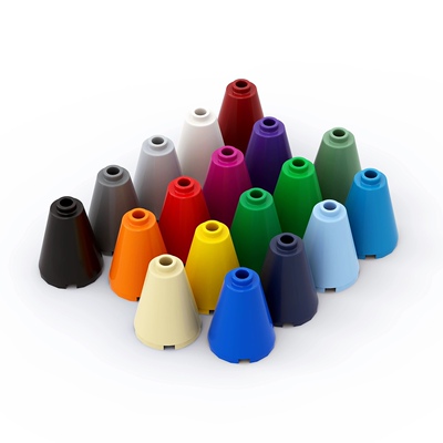 积木配件科技教育积木零件3942 14918 2x2x2 圆锥砖moc小颗粒补件