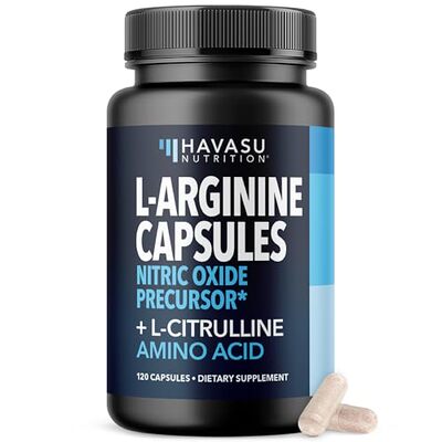 美国HAVASU NUTRITIONL-精氨酸胶囊含L-瓜氨酸提升表现耐力肌肉