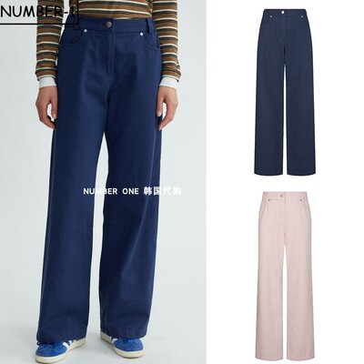 韩国代购MONDAY FLOW高尔夫球服26年女春季纯色轻质舒适百搭长裤