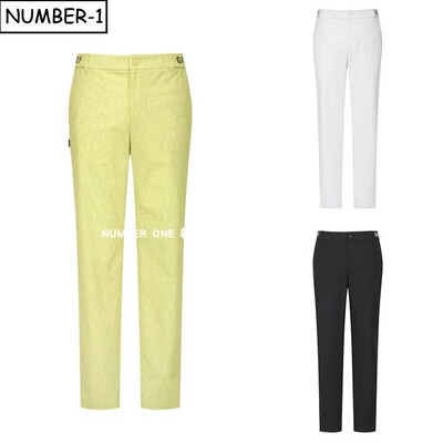 韩国代购pearly gates高尔夫球服26年男春徽标侧口袋运动裤休闲裤