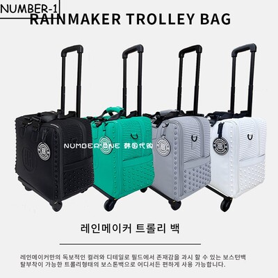 韩国代购RAINMAKER高尔夫配饰23年男女简约小型滚轮行李箱旅行箱