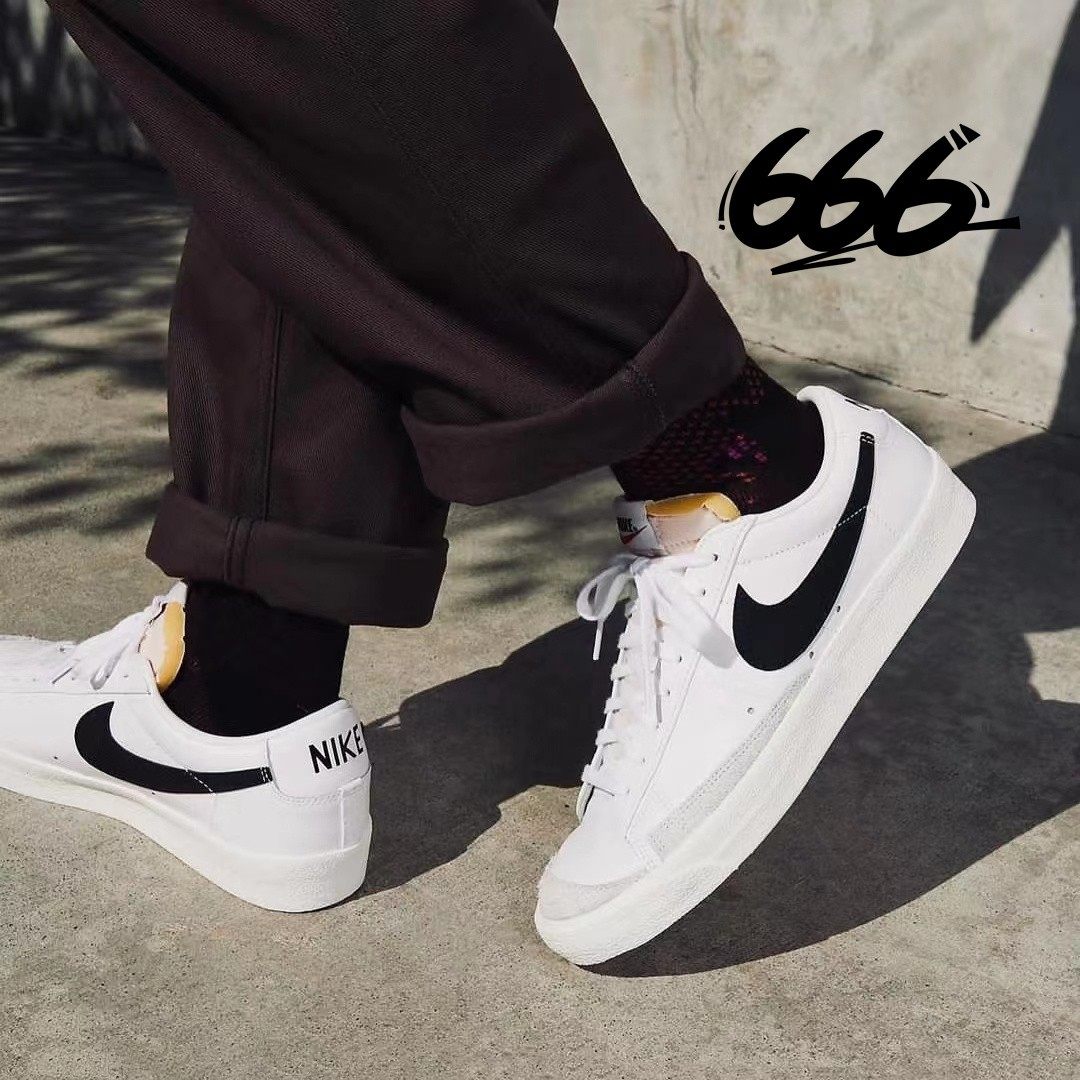 NIKEBlazerMid77 男子开拓者舒适透气运动休闲板鞋BQ6806-100