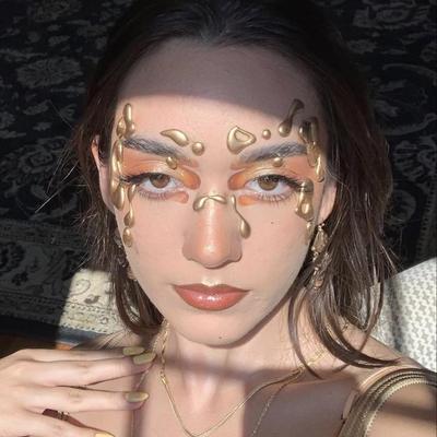 新款欧美妆容贴纸脸贴脸部装饰品眼妆亮钻泪滴水珠珍珠化妆贴花