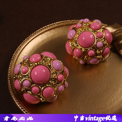 Vintage法式复古彩色果冻树脂款