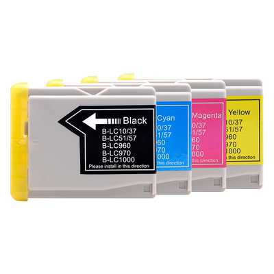 适用兄弟LC960黑色墨盒MFC-240C MFC-3360C 230C 465CN 265C打印机DCP-130C 155C 135C FAX-2480C彩色墨盒