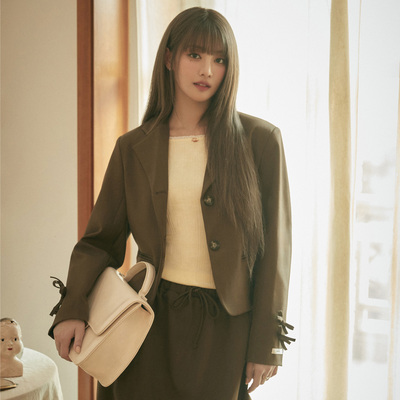 MINNIE同款ANOETIC 24秋季新品休闲西装外套短裙时尚套装韩国代购