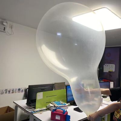 40寸四棱形长脖子气球超大生日布置加厚彩色水晶结婚looner气球