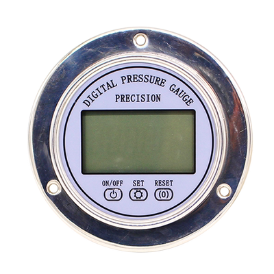 轴向带边数显不锈钢压力表