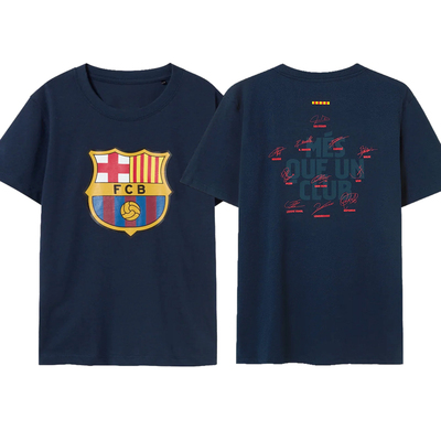 2025巴萨西甲28冠军夺冠同款短袖T恤衫亚马尔拉菲尼亚 莱万同款