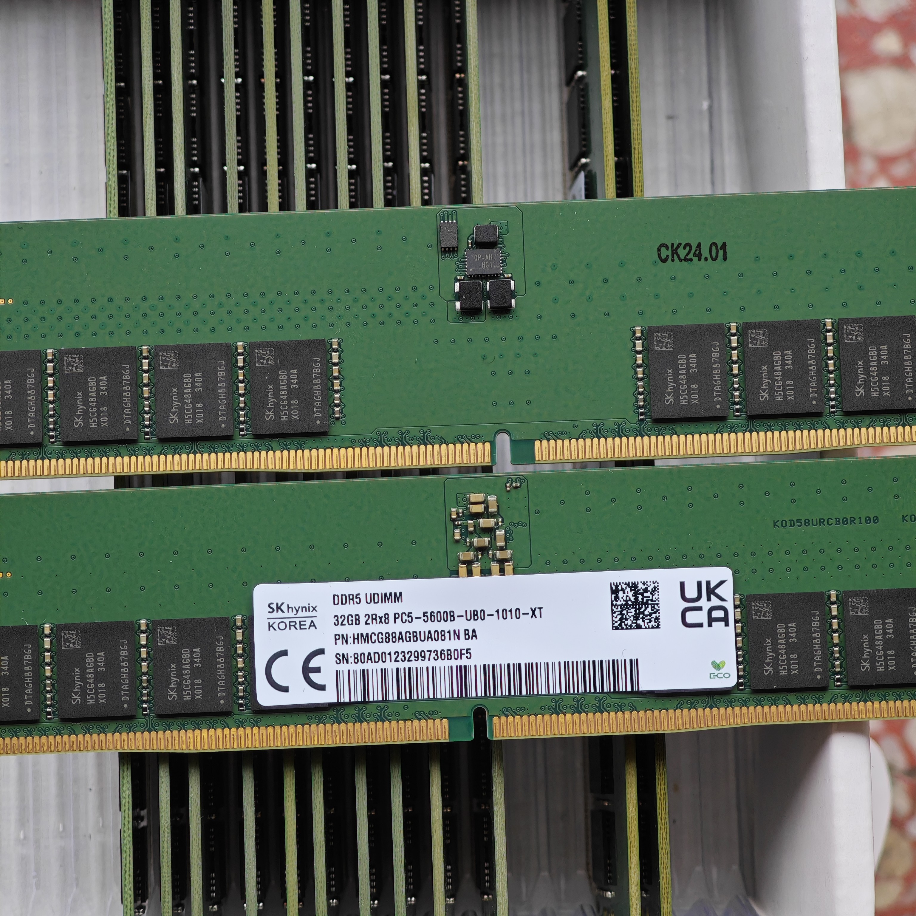 原装海力士32G DDR5 5600Mhz 台式机内存条hynix现代拆机sk小绿条