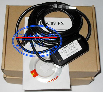 适用三菱FX1S/FX1N/FX2N系列PLC编程电缆USB-SC09-FX USBTORS422