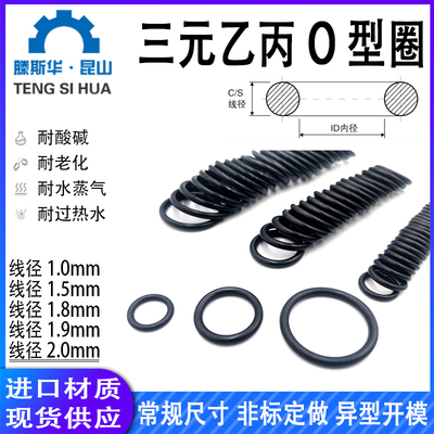 o型圈1.0、1.5、1.8、1.9、2.0