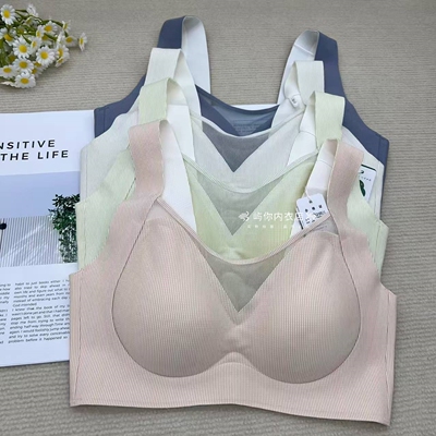 安琪儿无痕内衣薄款大胸显小文胸