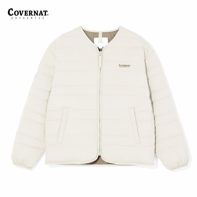 covernat韩国潮牌宽松男女同款卡拉丽斯中轻量级羽绒服24冬季新品