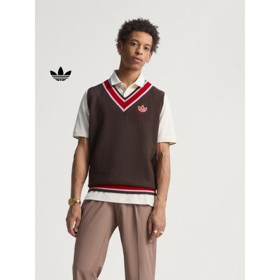adidas阿迪达斯复古高尔夫运动马甲背心男装官方三叶草JN9736
