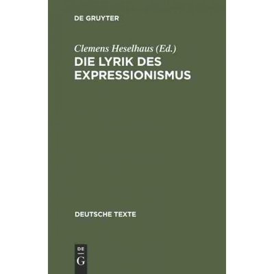 按需印刷DEG Die Lyrik des Expressionismus[9783110986884]