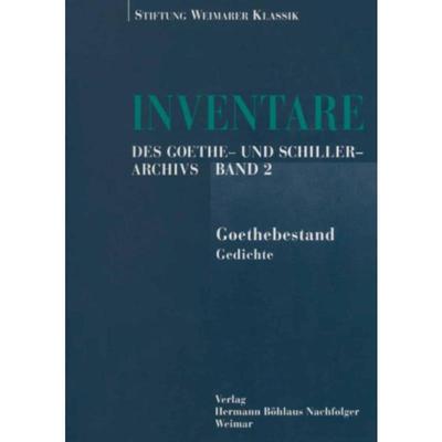 预订不退不换德语 Inventare des Goethe-und-Schiller-Archivs.