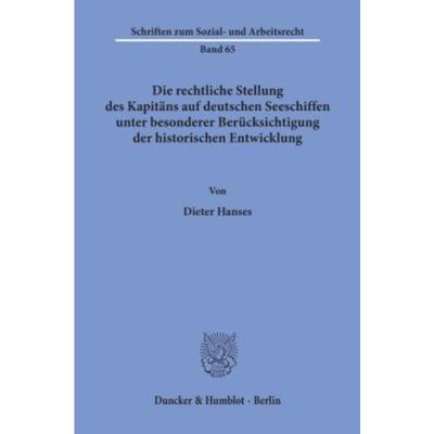 预订【德语】 Die rechtliche Stellung des Kapitans auf