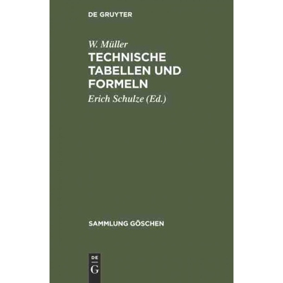 按需印刷DEG Technische Tabellen und Formeln[9783111214917]