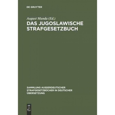 按需印刷DEG Das Jugoslawische Strafgesetzbuch[9783111032498]