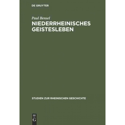 按需印刷DEG Niederrheinisches Geistesleben[9783111187631]