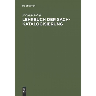 按需印刷DEG Lehrbuch der Sachkatalogisierung[9783794041480]