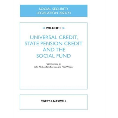 预订不退不换Social Security Legislation 2022/23 Volume II:Universal Credit, State Pension Cr[9780414105522]